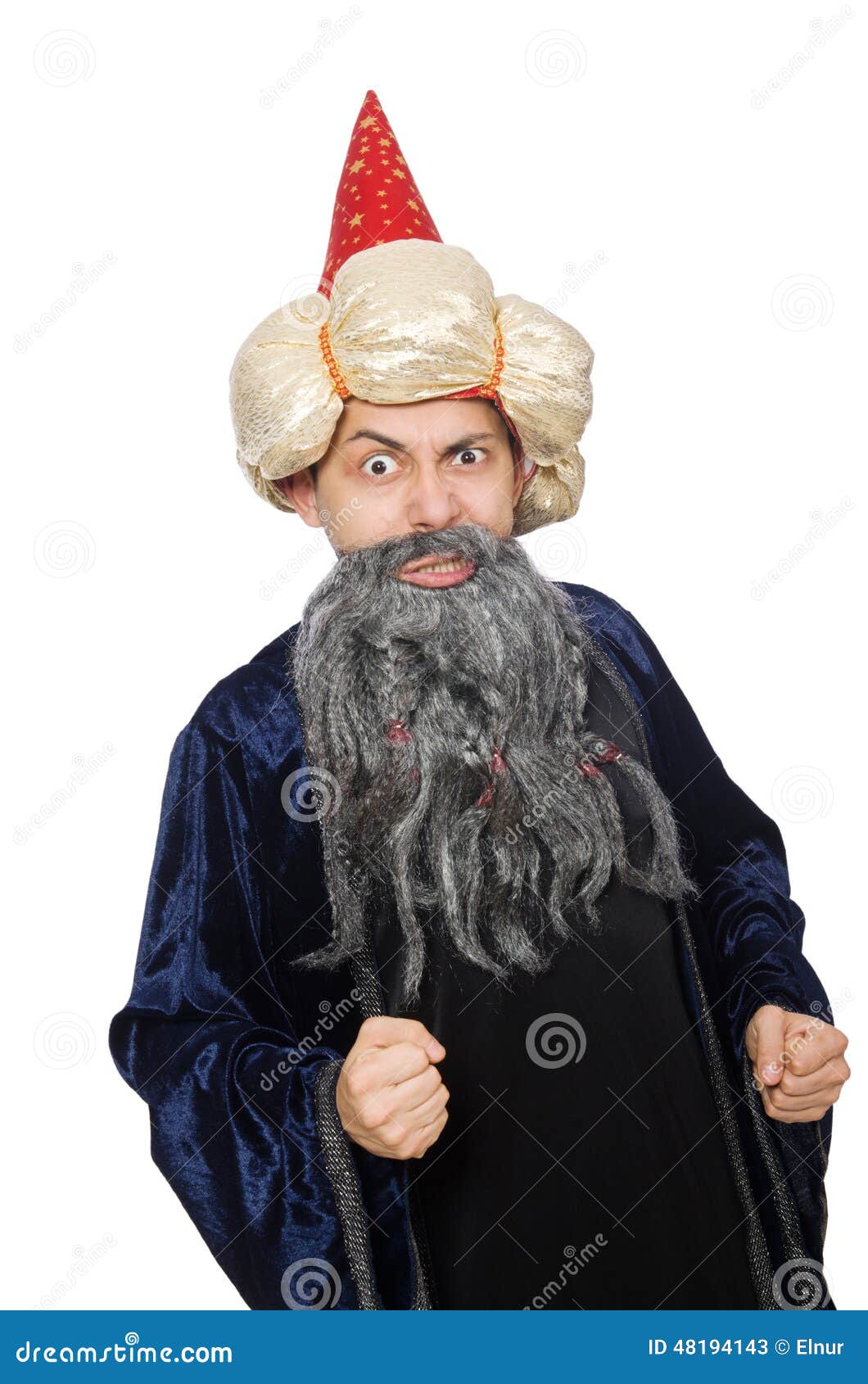Funny wise wizard isolated stock image. Image of humour - 48194143