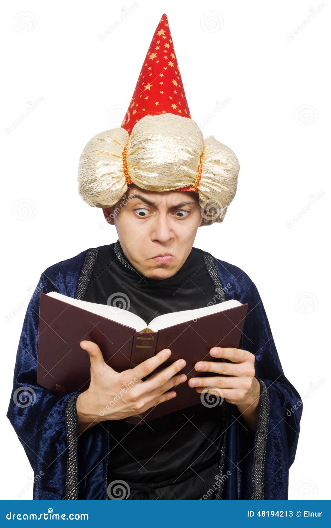 Funny wise wizard isolated stock image. Image of magus - 48194213