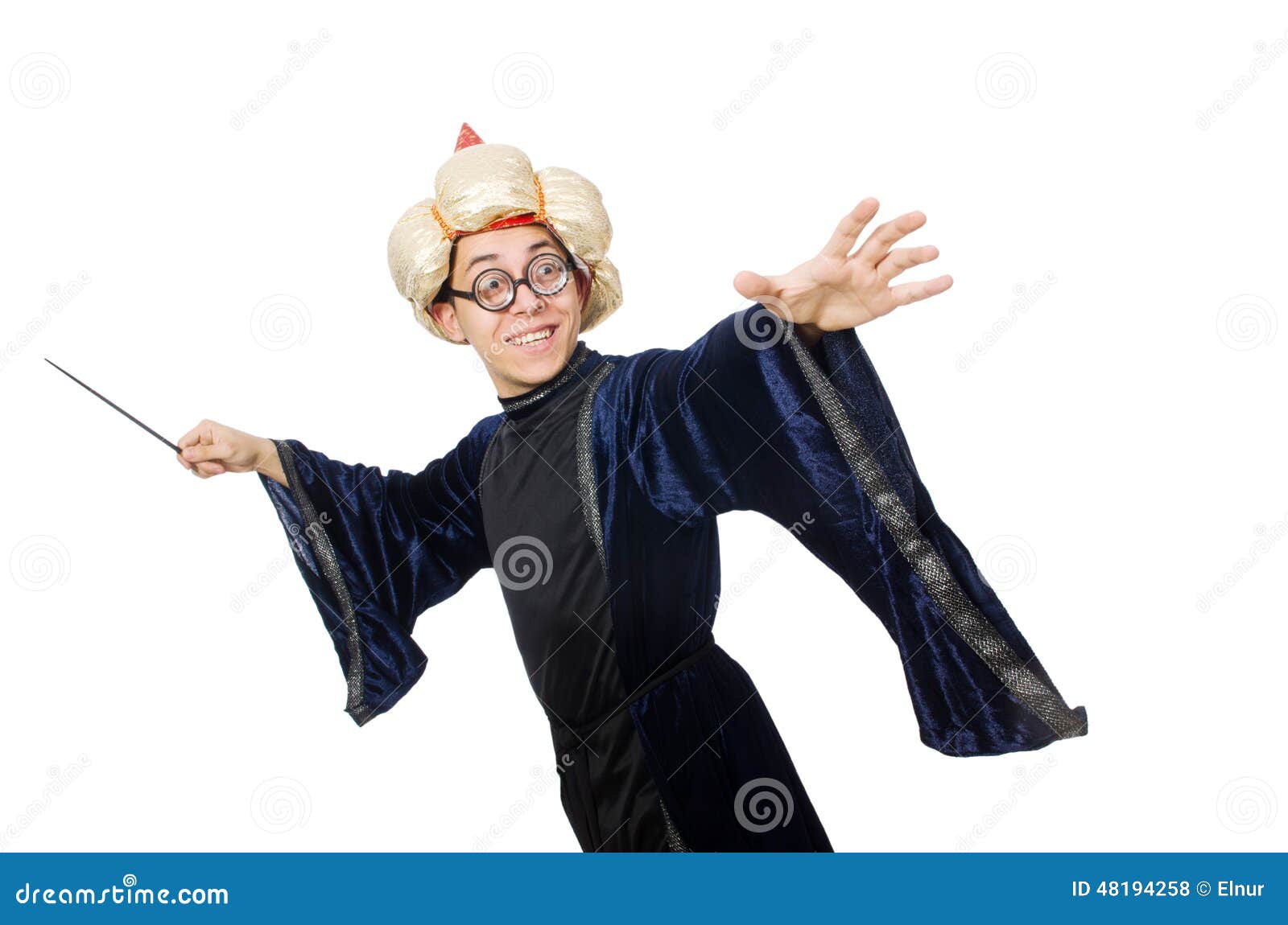 Funny wise wizard isolated stock photo. Image of magician - 48194258