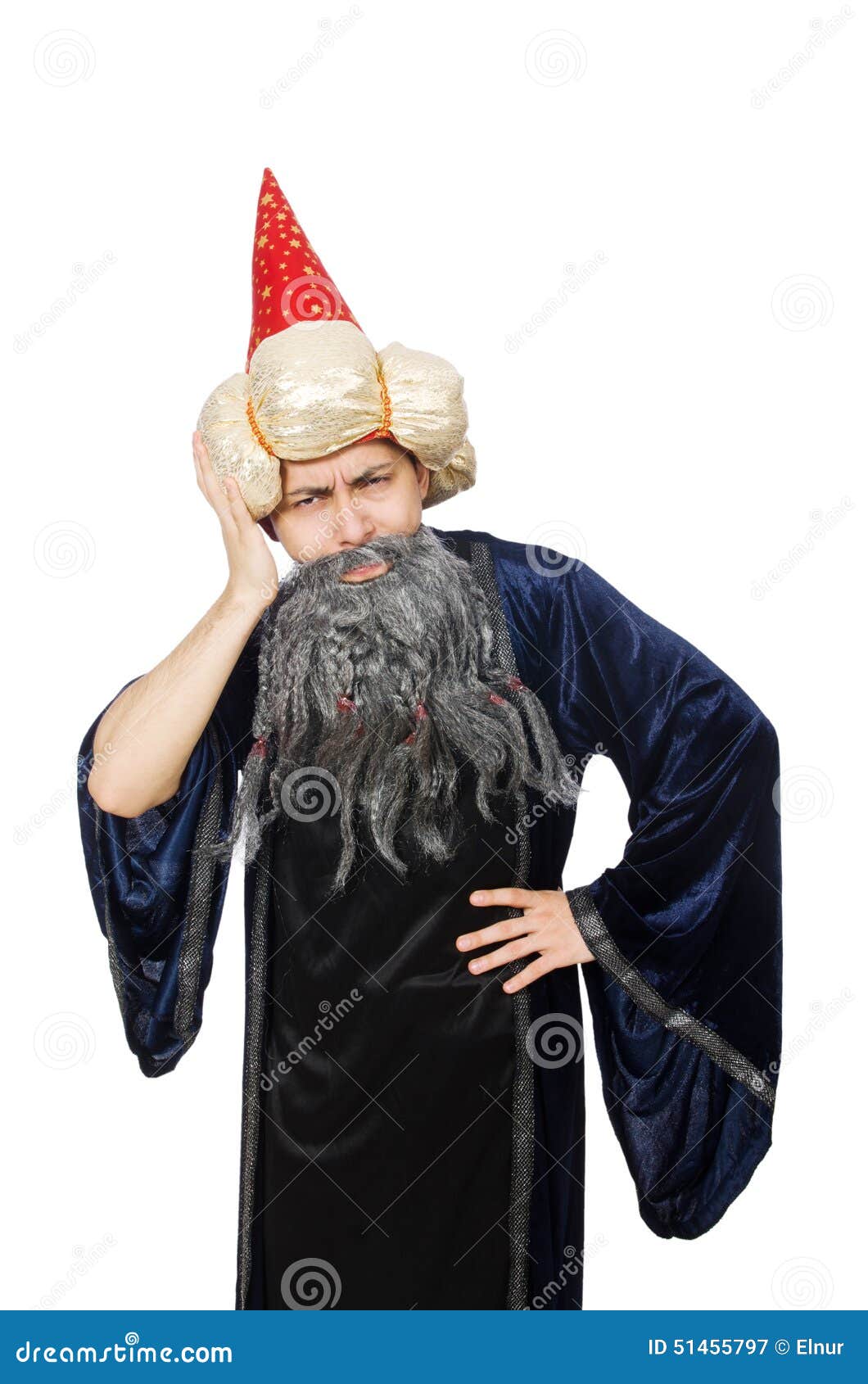 Funny wise wizard stock image. Image of fairytale, humor - 51455797