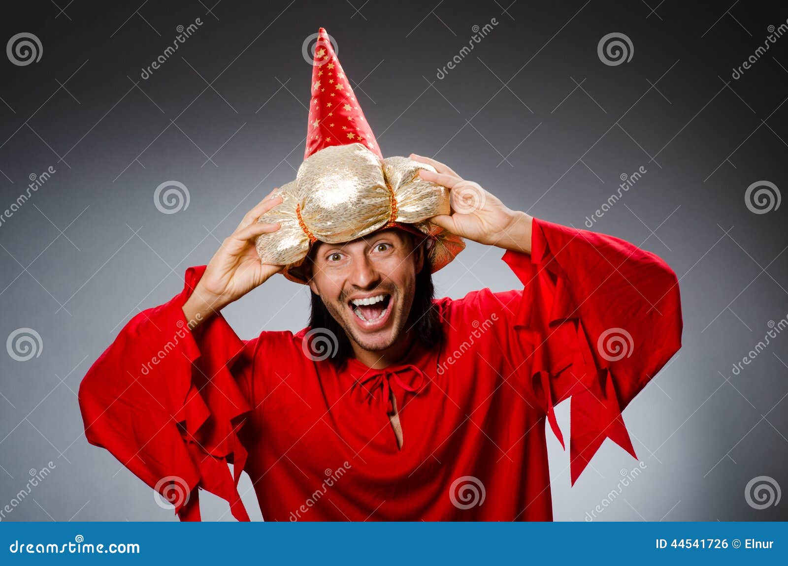 Funny wizard wearing stock photo. Image of horror, retro - 44541726