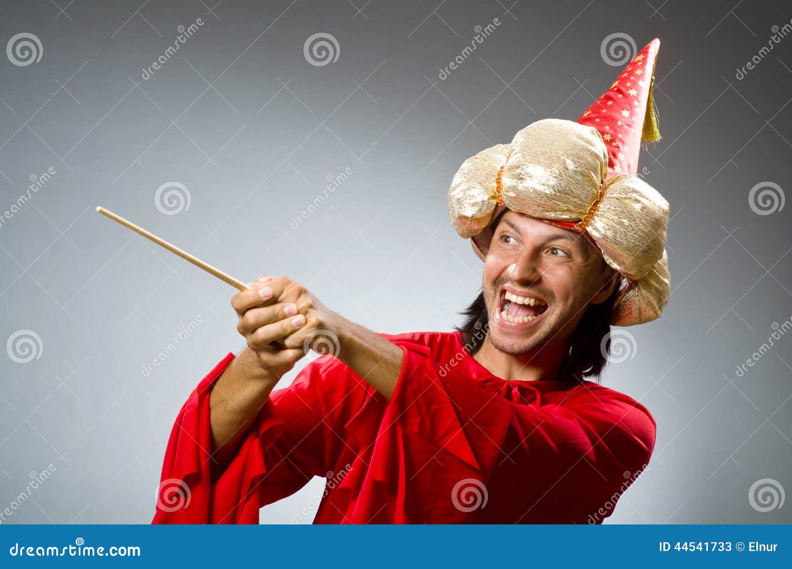 Funny wizard wearing stock image. Image of humour, merlin - 44541733