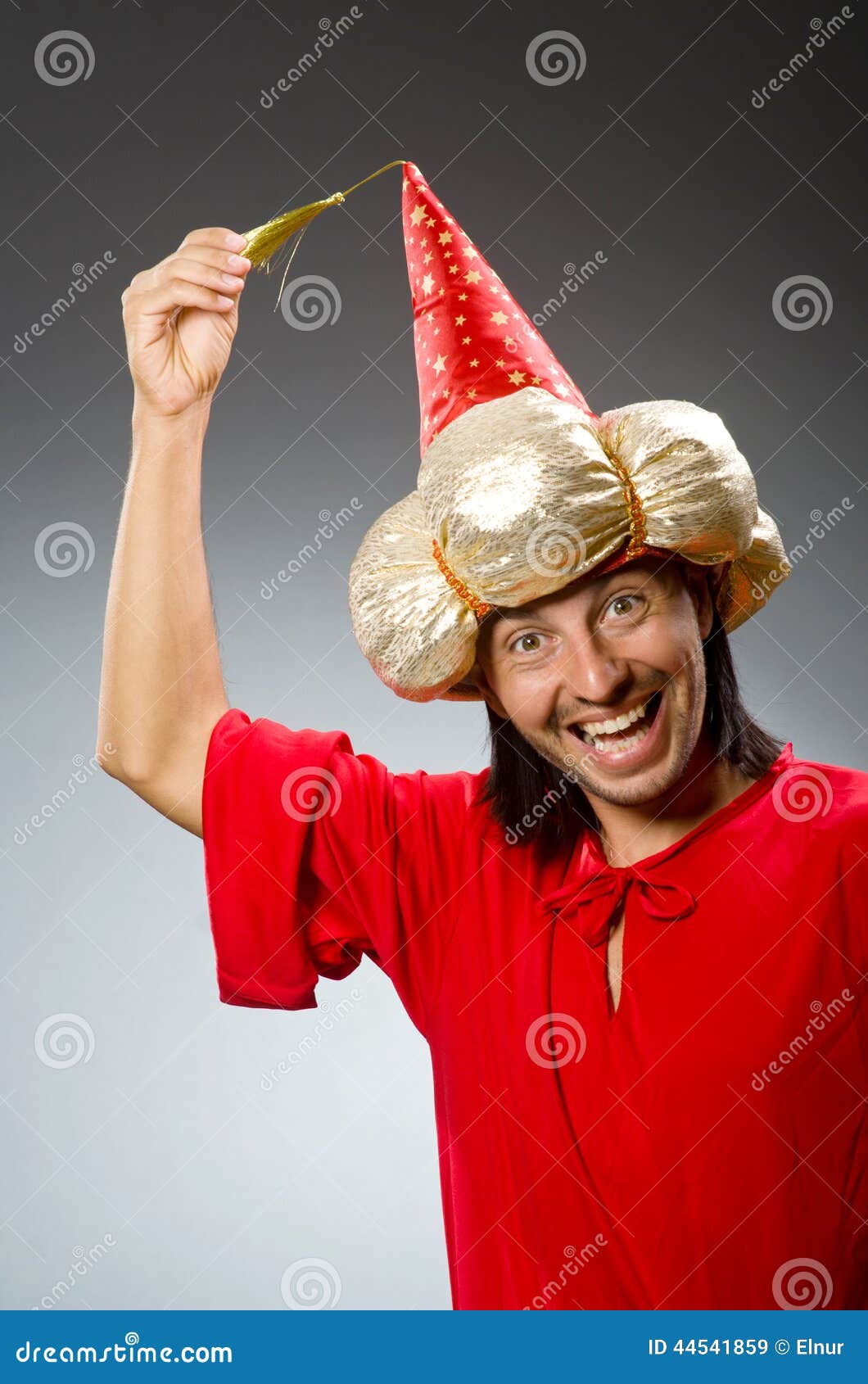 Funny wizard wearing stock image. Image of humorous, fantasy - 44541859