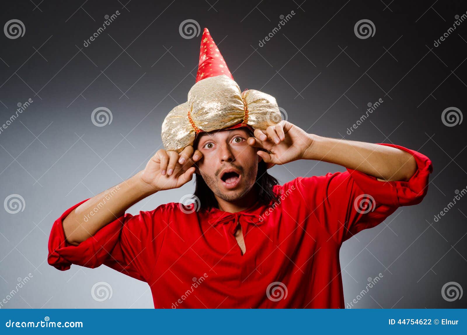 Funny Wizard Wearing Royalty-Free Stock Image | CartoonDealer.com #45053746