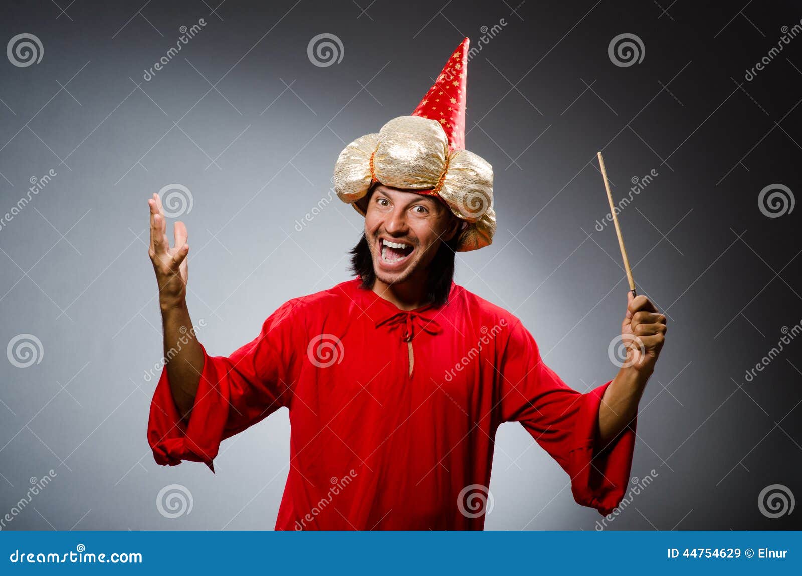 Funny Wizard Wearing Royalty-Free Stock Image | CartoonDealer.com #45053746