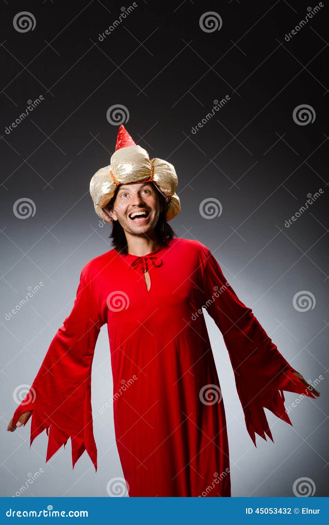 Funny wizard wearing stock photo. Image of magic, male - 45053432