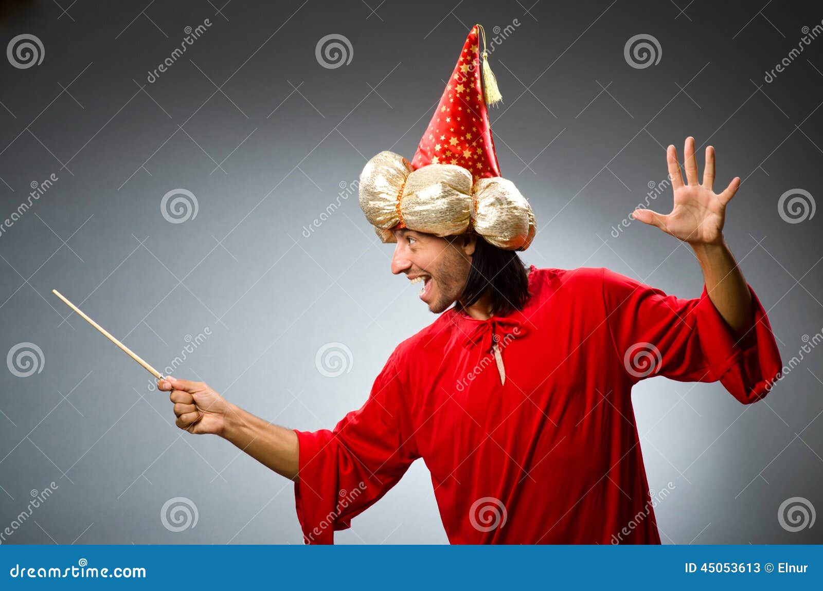 Funny Wizard Wearing Royalty-Free Stock Image | CartoonDealer.com #45053746