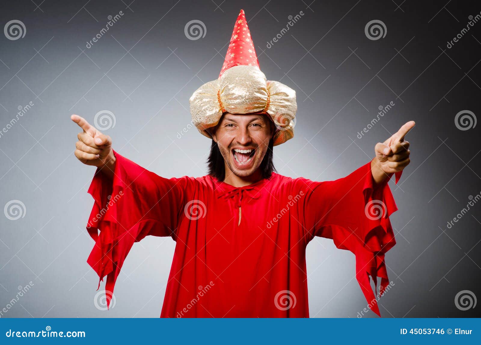 Funny Wizard Wearing Royalty-Free Stock Image | CartoonDealer.com #45053746