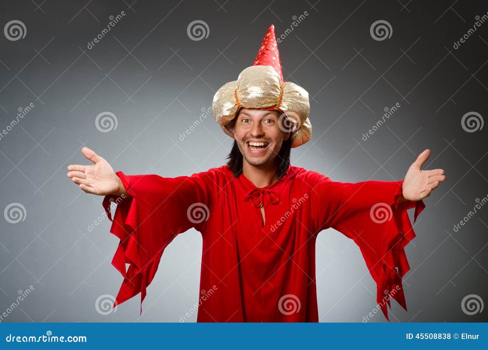 Funny Wizard Wearing Royalty-Free Stock Image | CartoonDealer.com #45053746