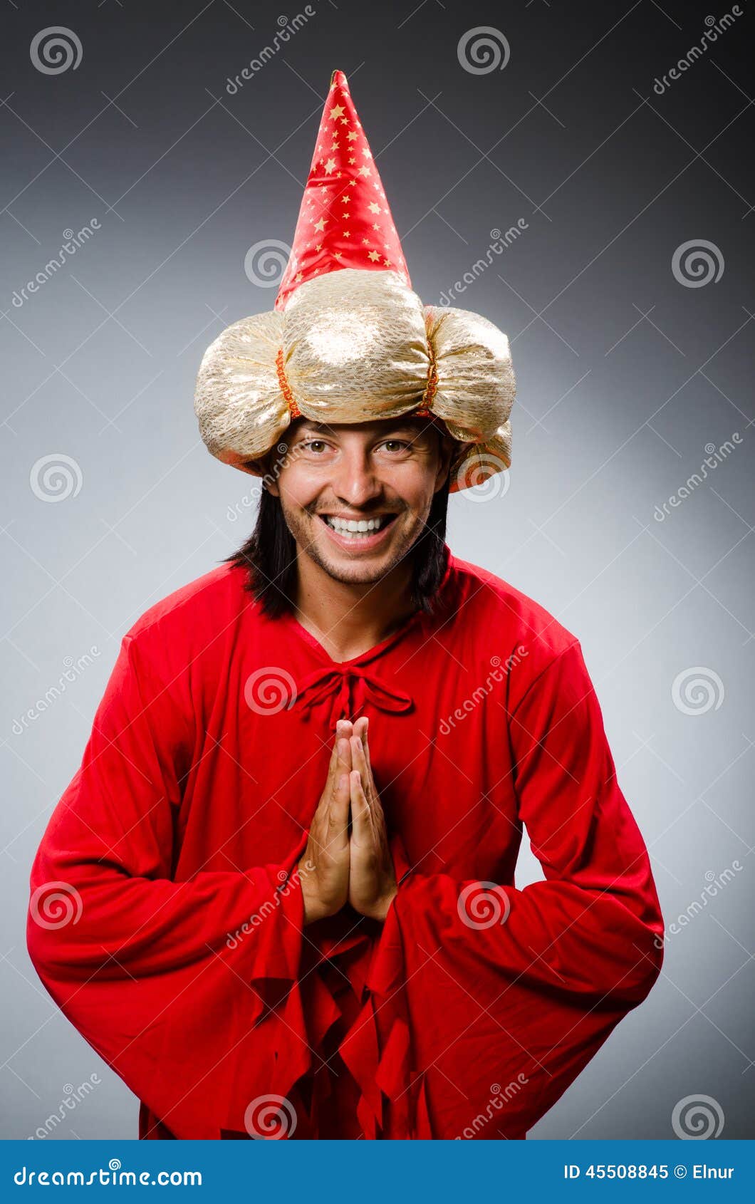 Funny Wizard Wearing Royalty-Free Stock Image | CartoonDealer.com #45053746