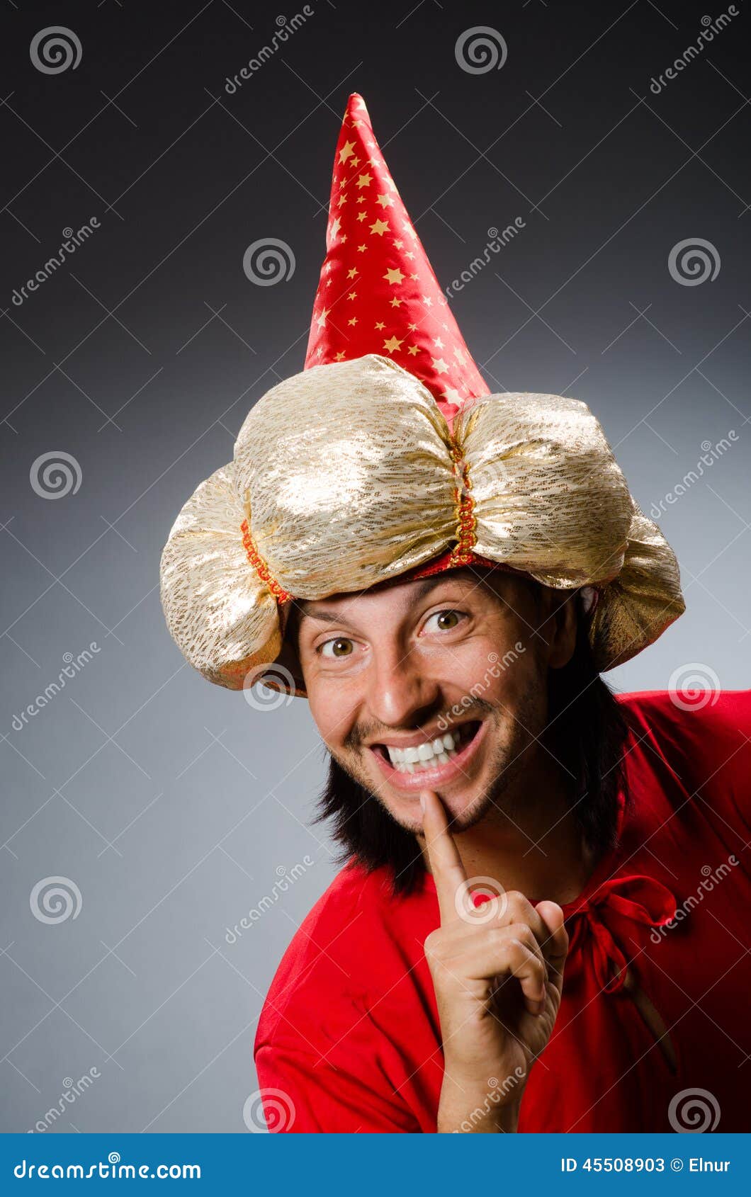 Funny wizard wearing stock image. Image of magical, beard - 45508903