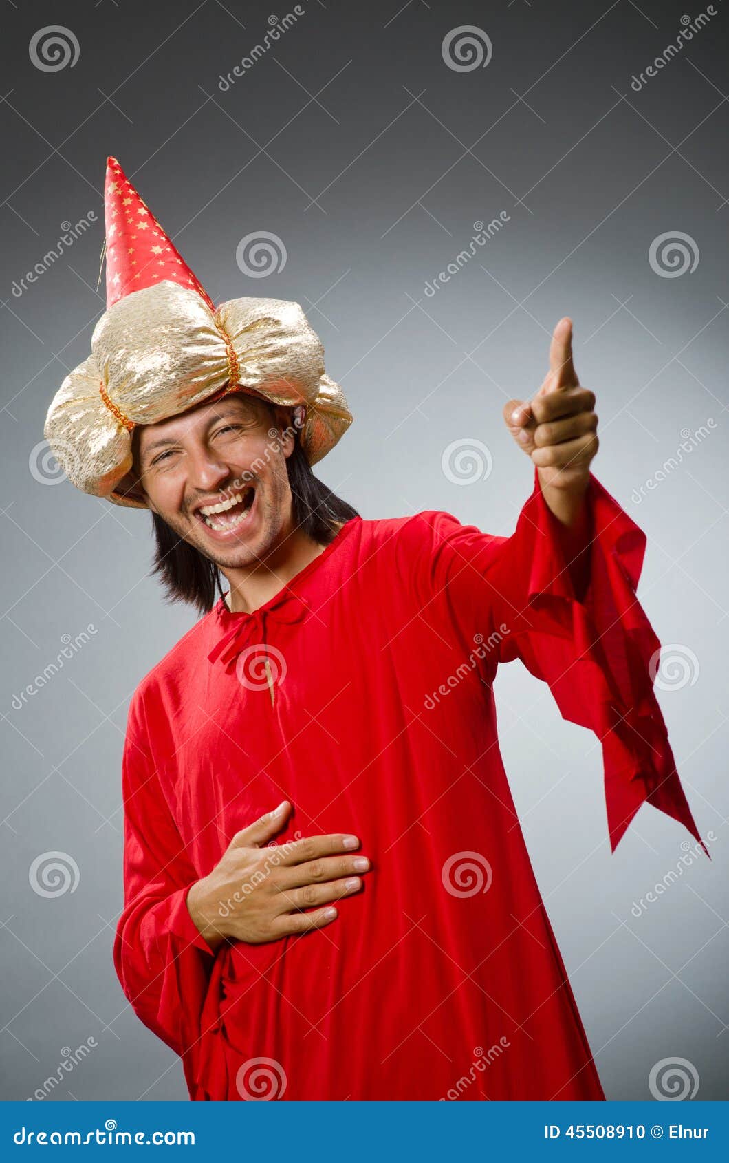 Funny wizard wearing stock photo. Image of retro, evil - 45508910