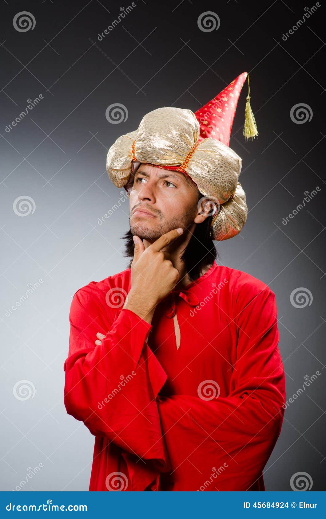 Funny wizard wearing stock photo. Image of humor, beard - 45684924