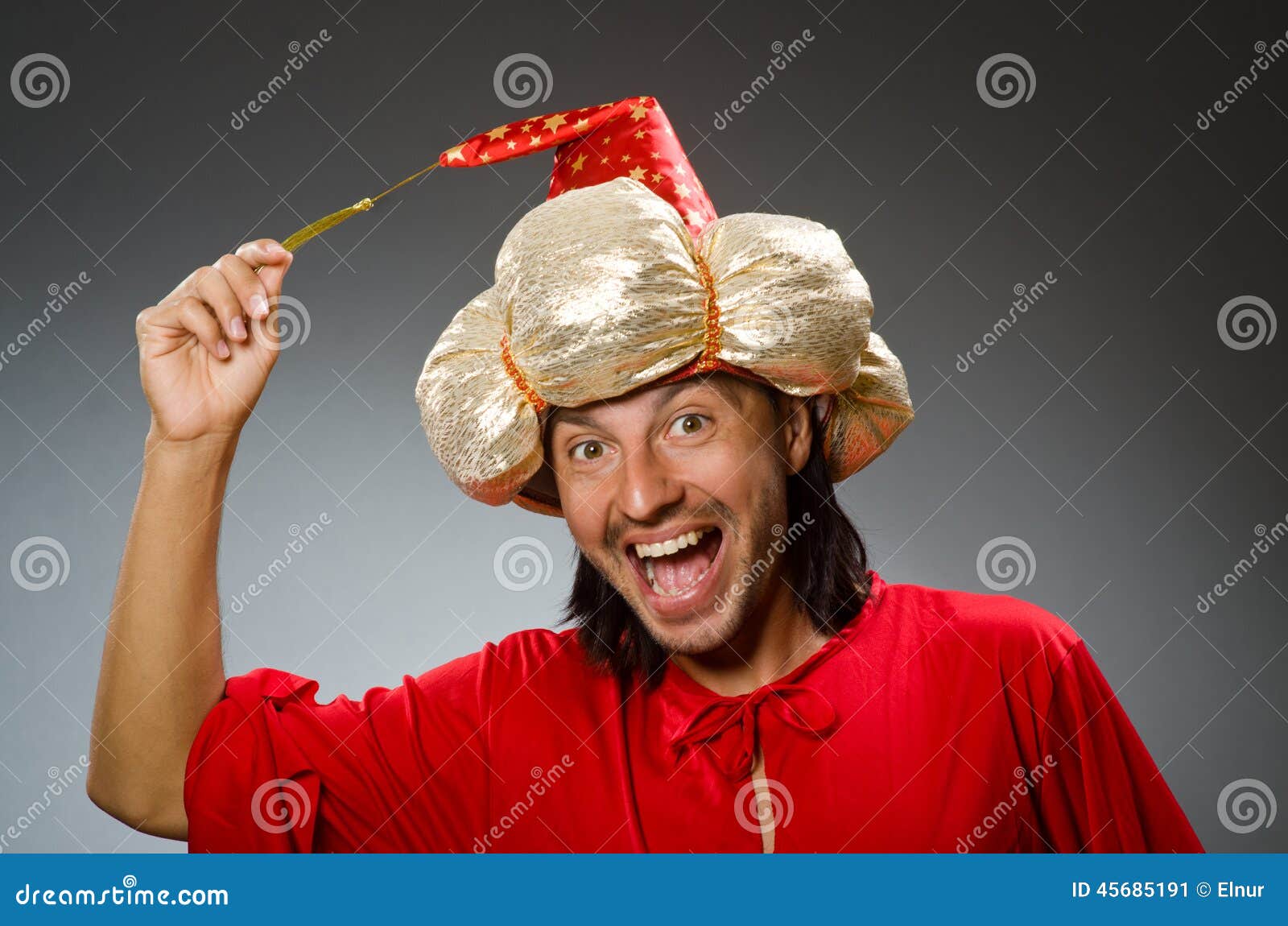 Funny Wizard Wearing Royalty-Free Stock Image | CartoonDealer.com #45053746