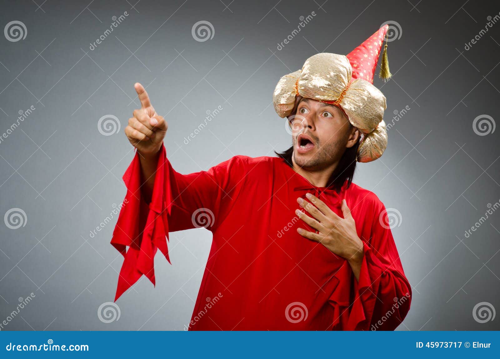 Funny Wizard Wearing Royalty-Free Stock Image | CartoonDealer.com #45053746