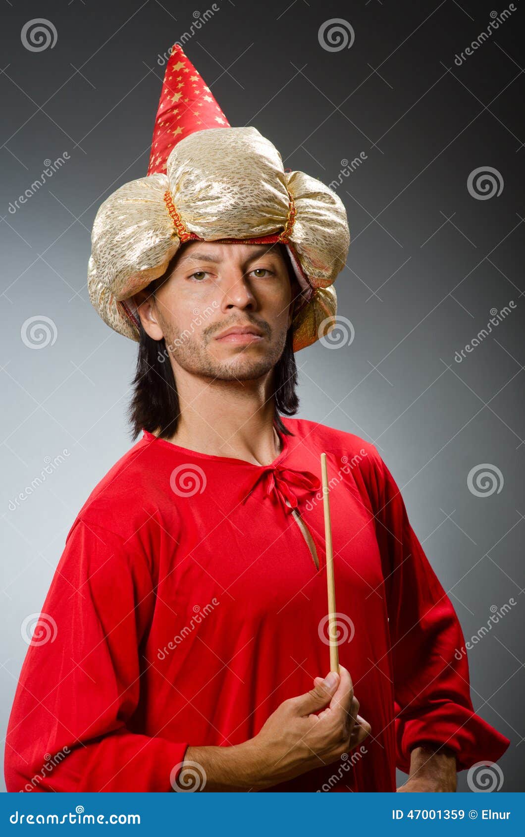 Funny wizard wearing stock image. Image of human, myth - 47001359