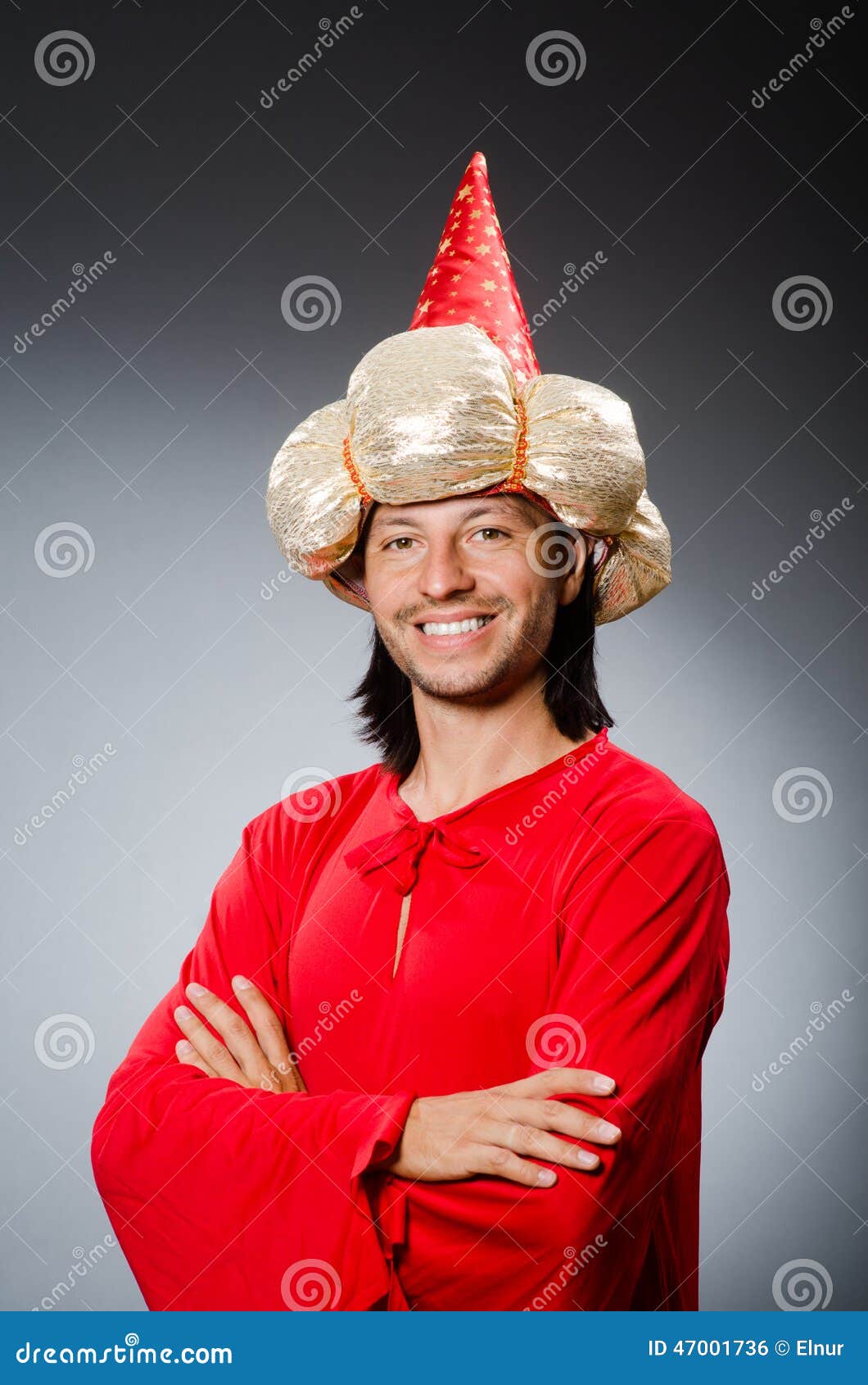 Funny wizard wearing stock photo. Image of retro, merlin - 47001736