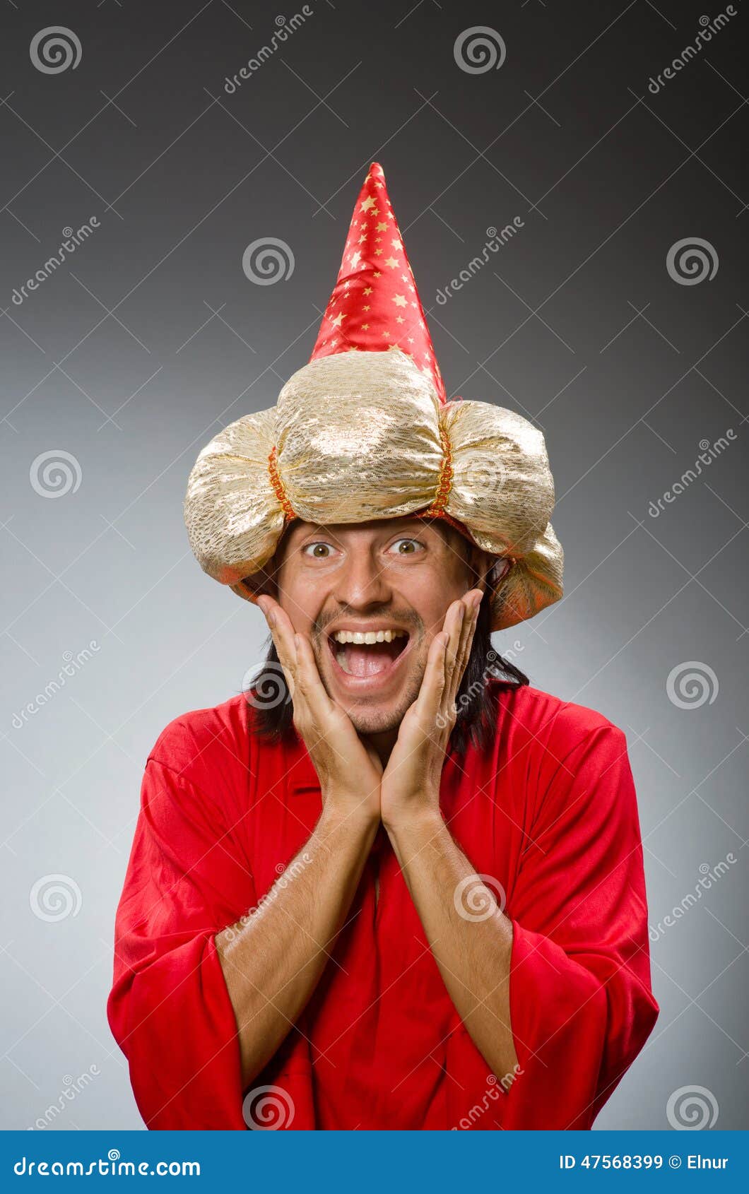 Funny Wizard Wearing Royalty-Free Stock Image | CartoonDealer.com #45053746