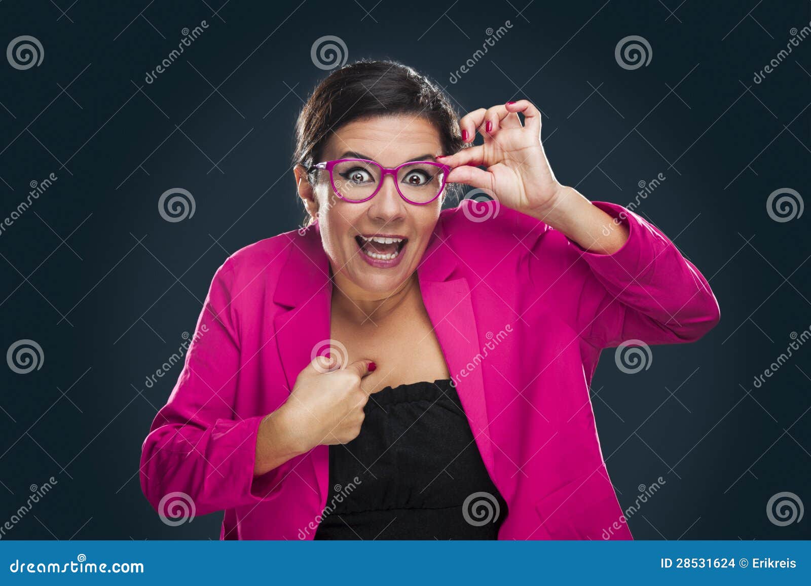 Funny woman stock photo. Image of gorgeous, expressive - 28531624