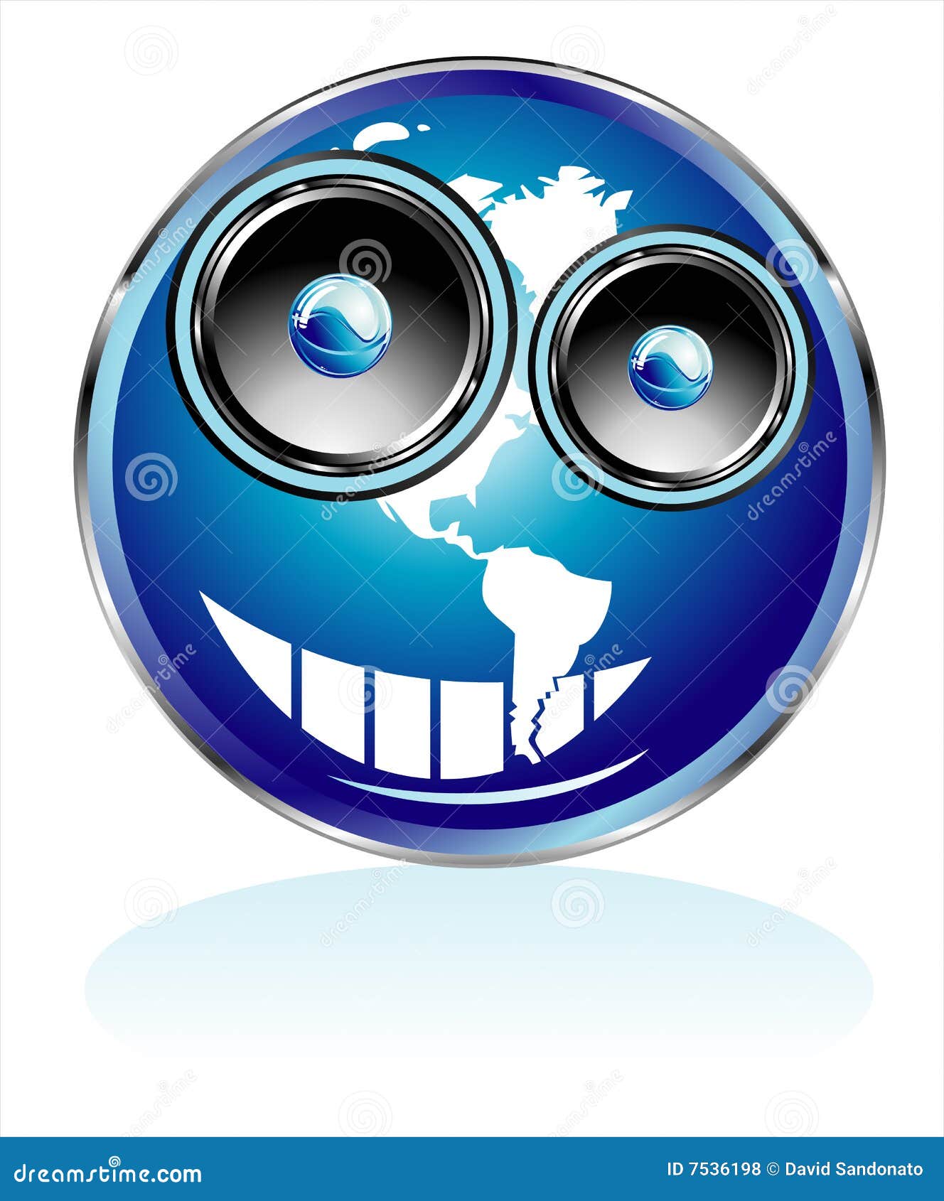 Funny World map stock vector. Illustration of glass, east - 7536198