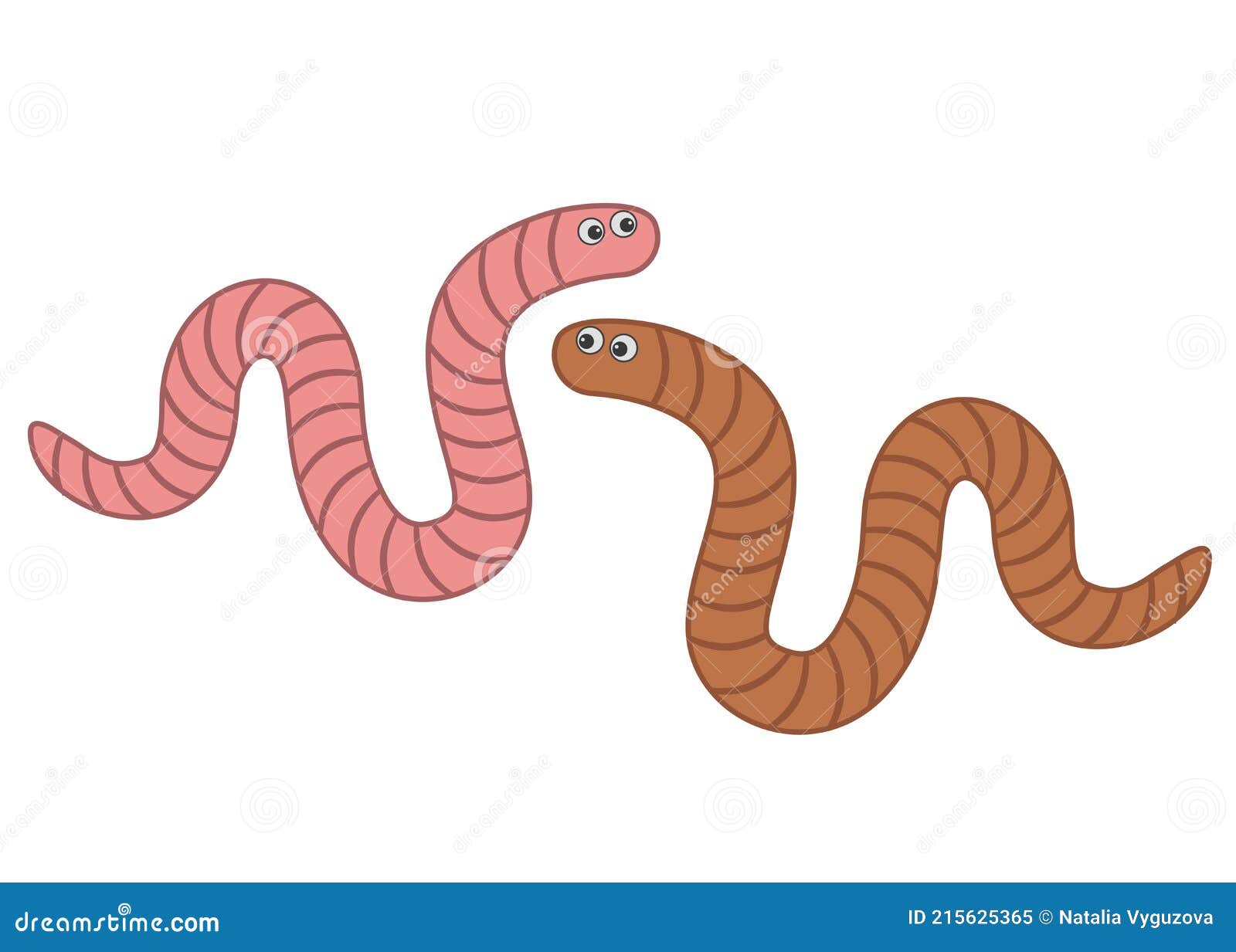 Funny Worms Seamless Texture Vector Illustration | CartoonDealer.com ...