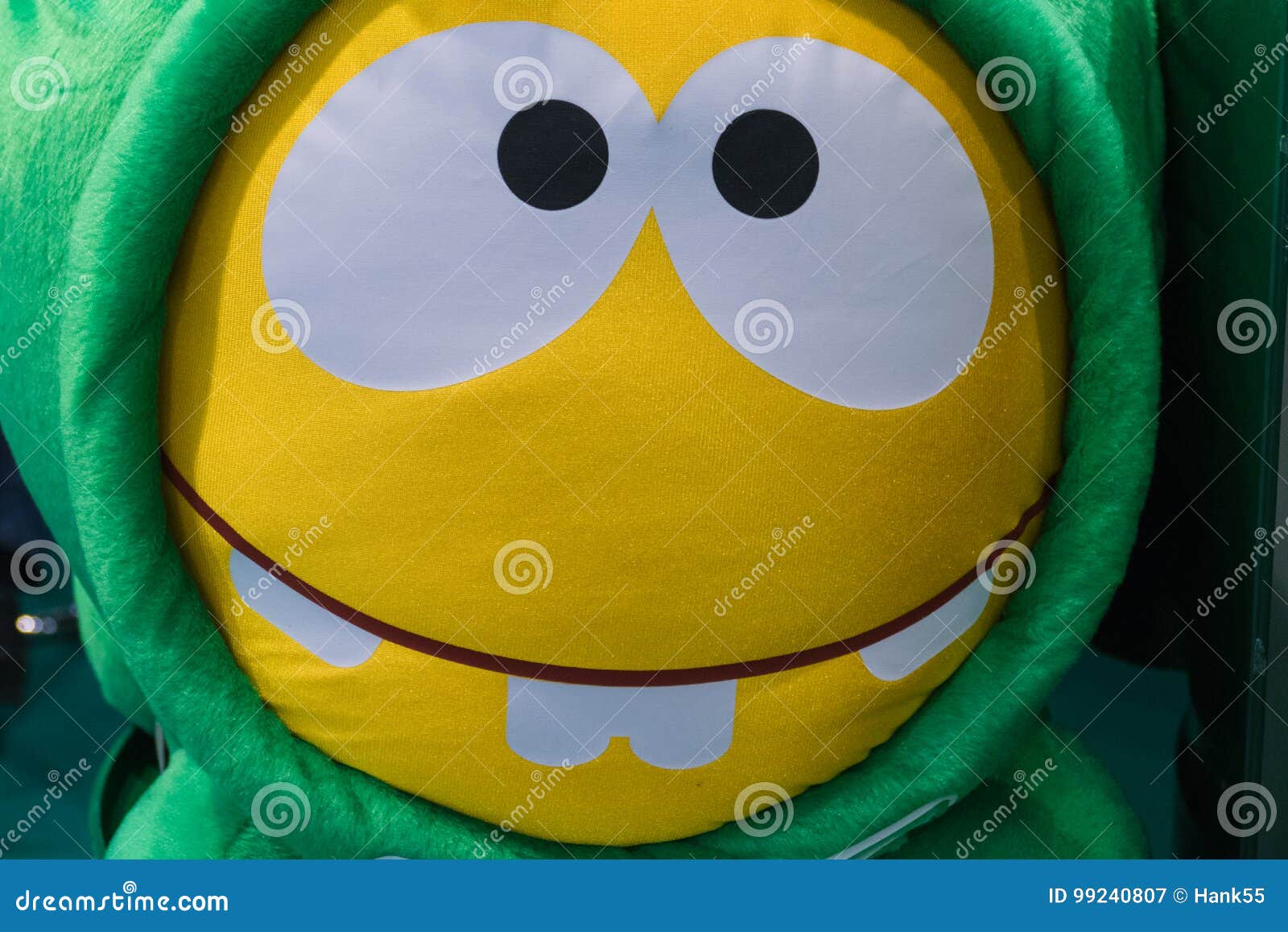 Funny yellow face, teeth stock image. Image of yellow - 99240807