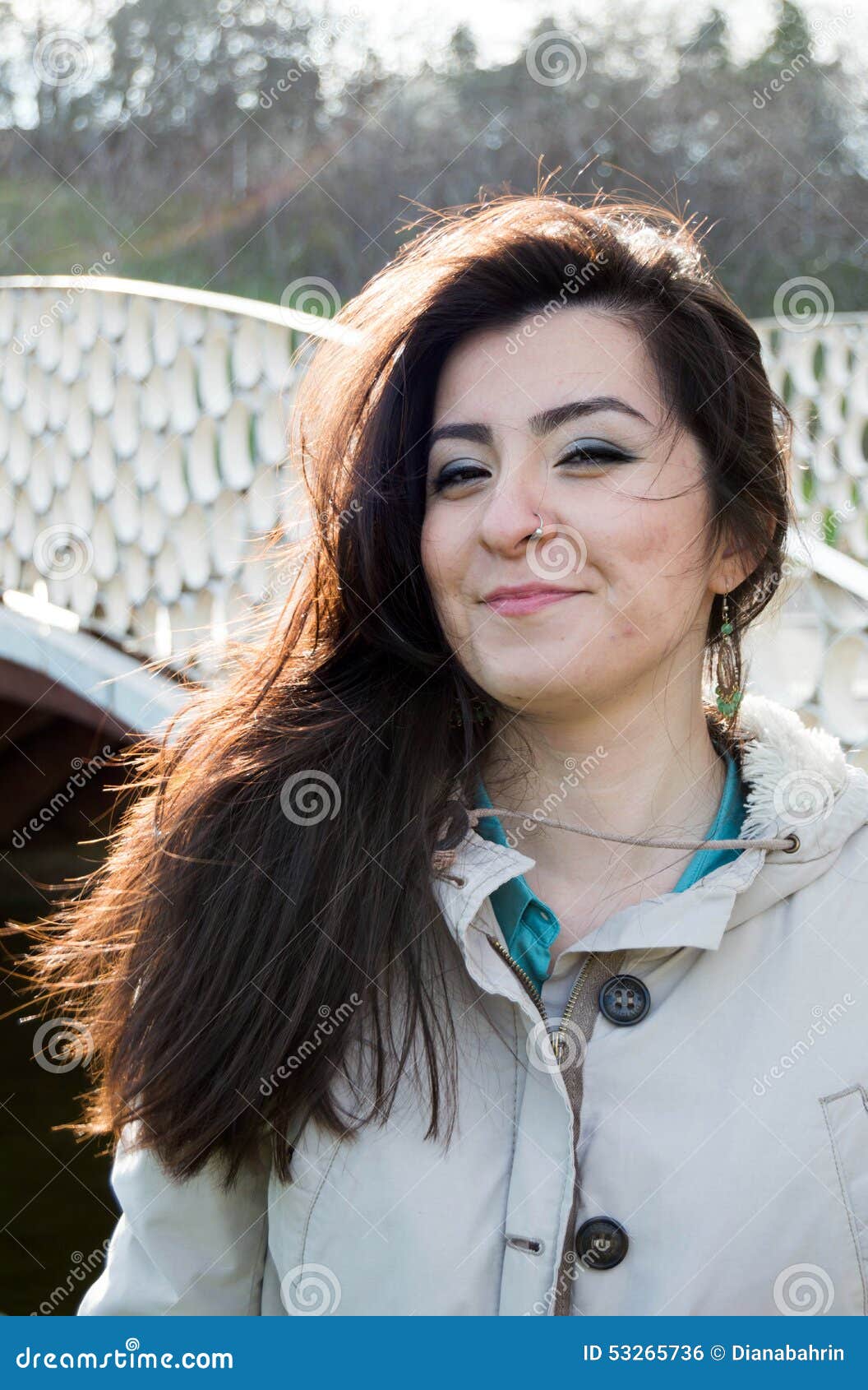 Funny Young Beautiful Turkish Girl Stock Photo - Image of emotion ...