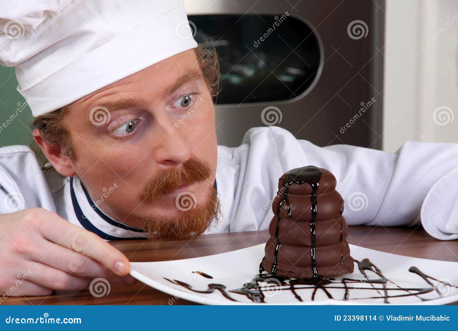 Funny young chef stock photo. Image of dessert, person - 23398114