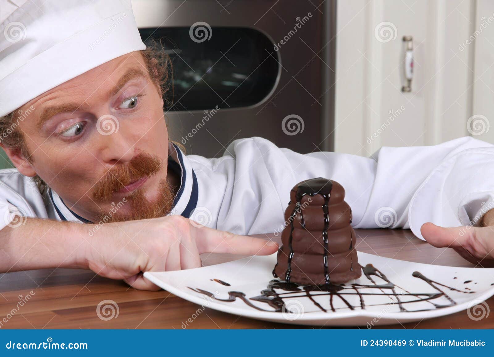 Funny young chef stock image. Image of kitchen, madman - 24390469