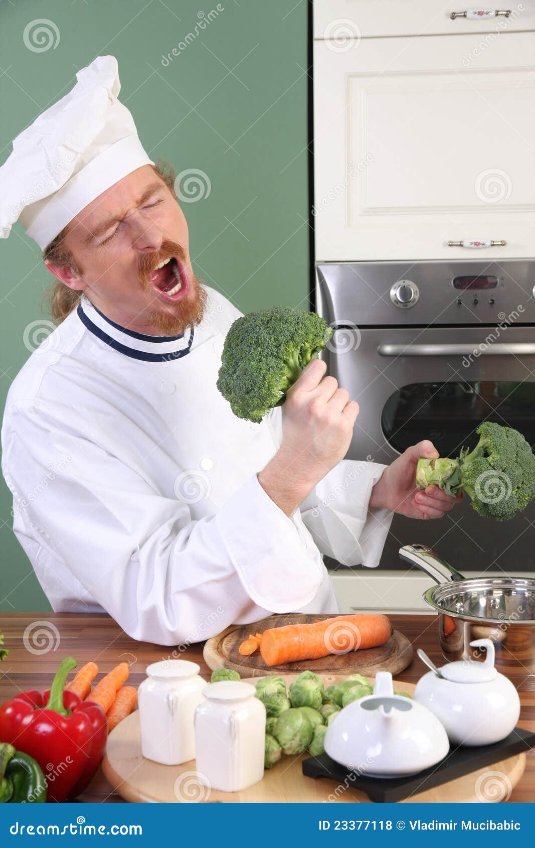 Young Boy Chef Adding Ingredients To His Bowl Royalty-Free Stock Image ...