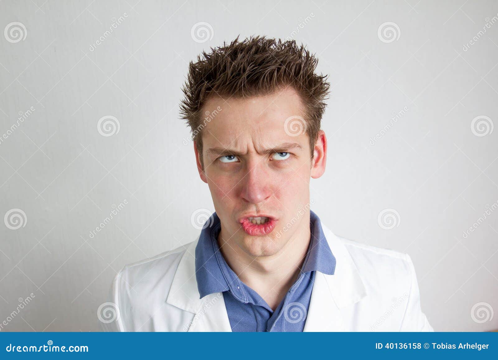 Funny young doctor stock photo. Image of face, confidence - 40136158