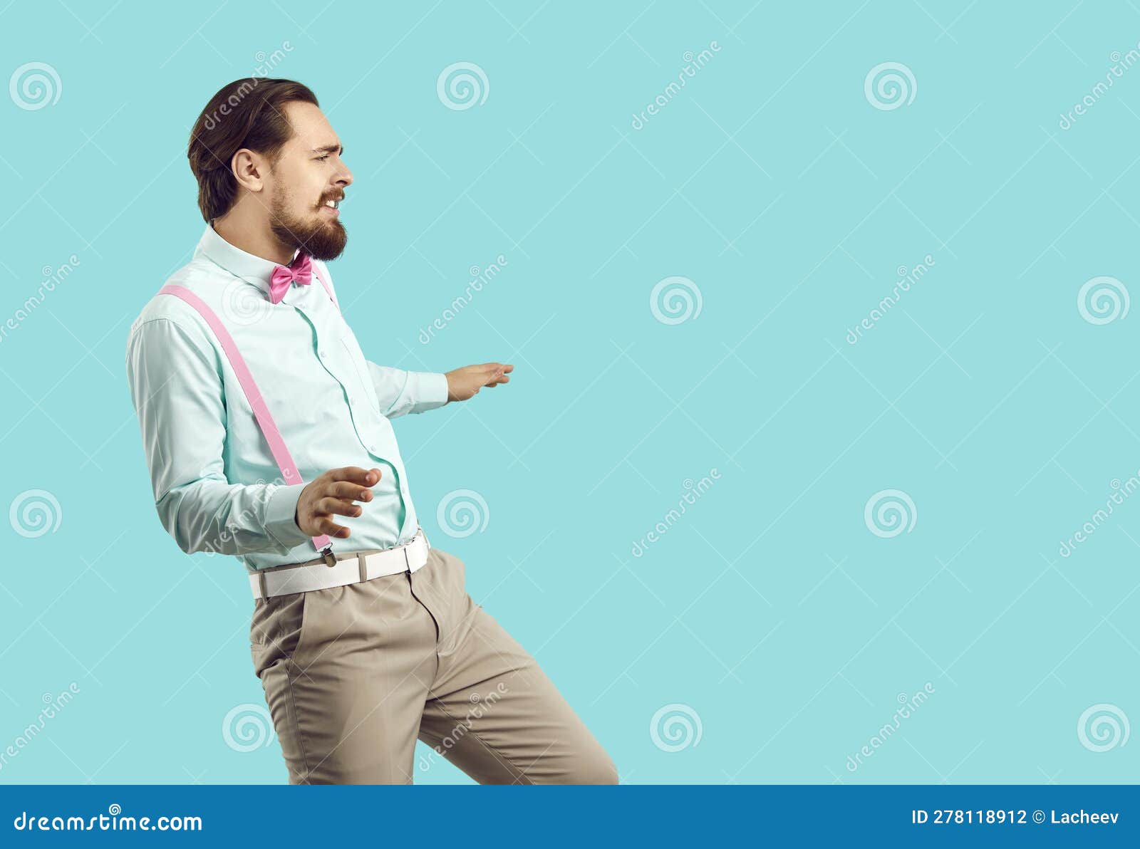 Funny Man Have Fun Dancing and Chilling Stock Photo - Image of ...