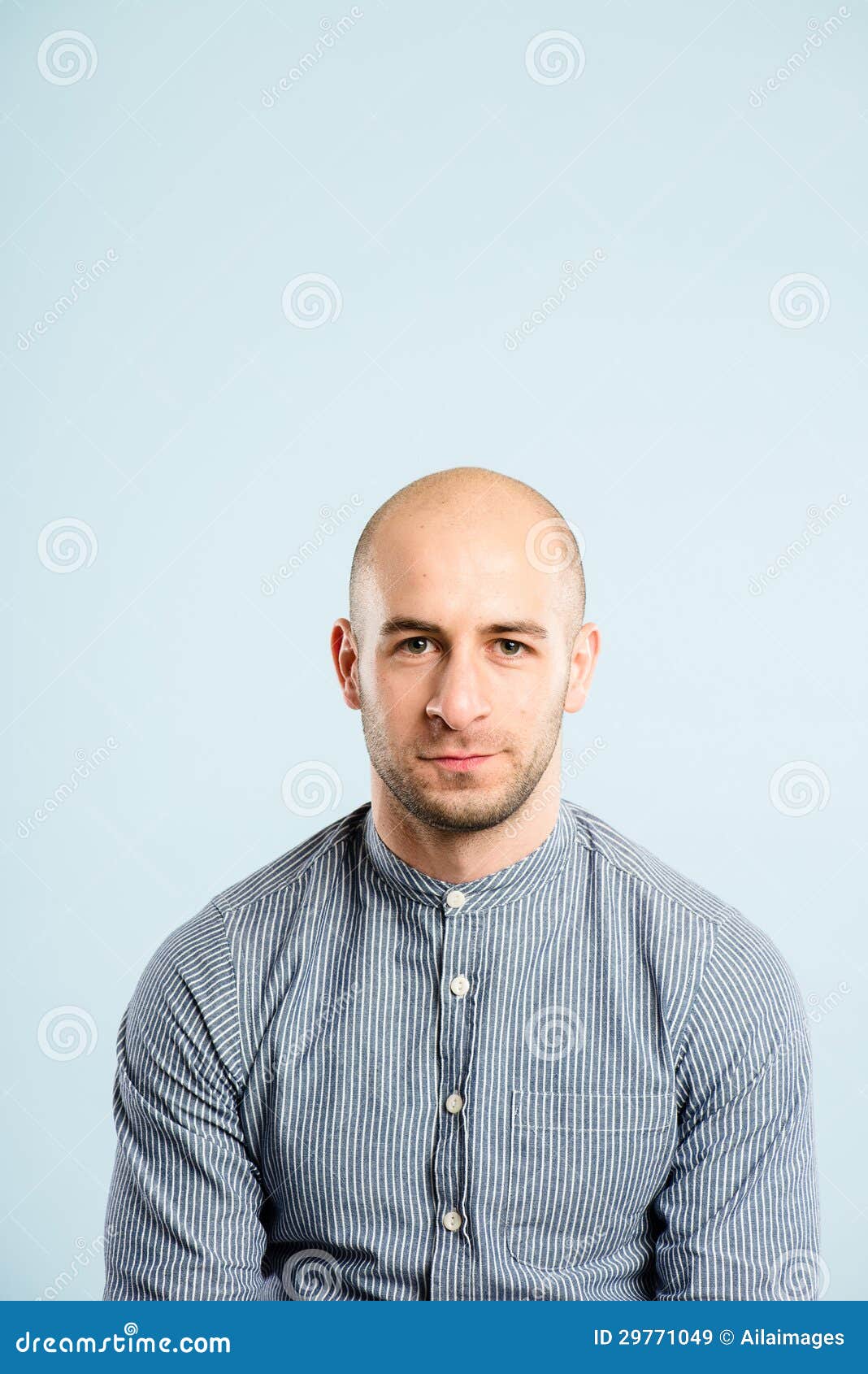 Funny Man Portrait Real People High Definition Blue Background Stock ...