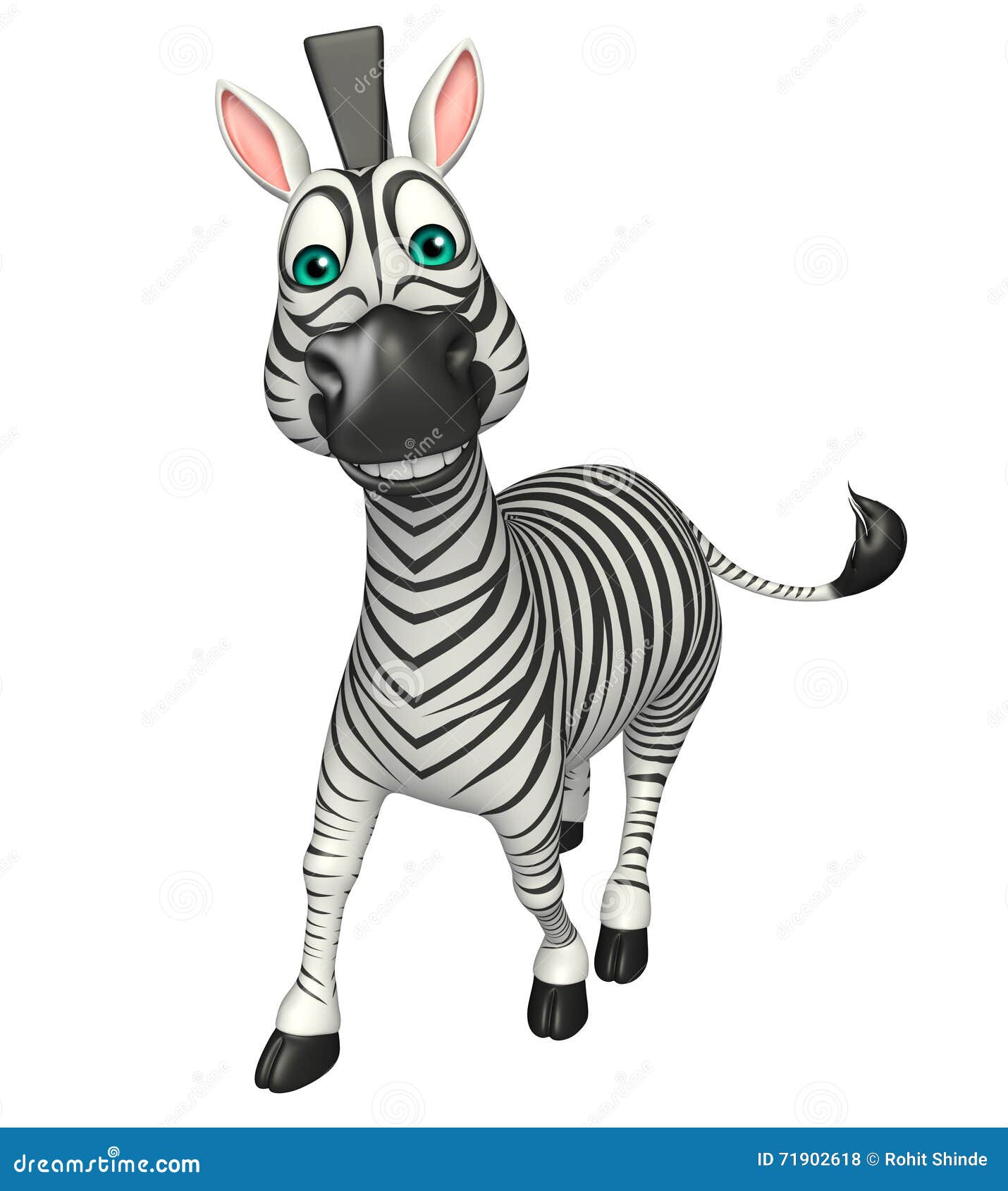 Funny Zebra Cartoon Character Stock Illustration - Illustration of asia ...