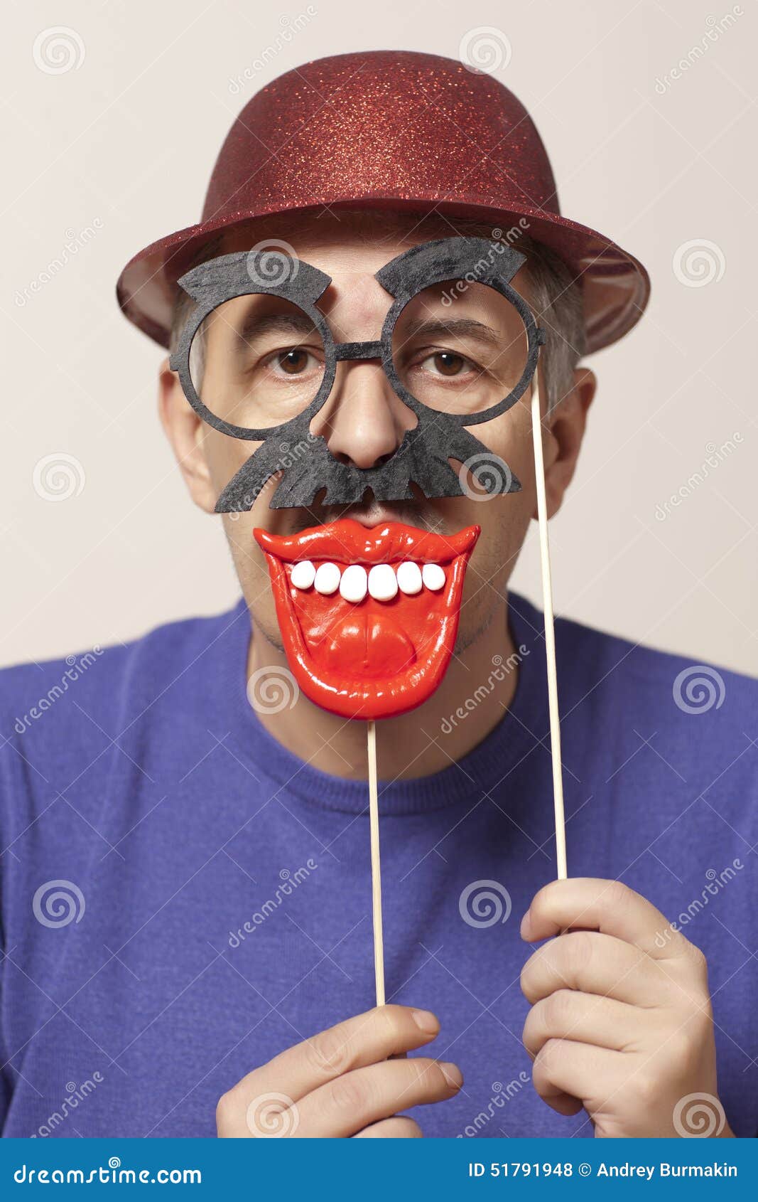 Funnyman stock photo. Image of greeting, humorist, vintage - 51791948
