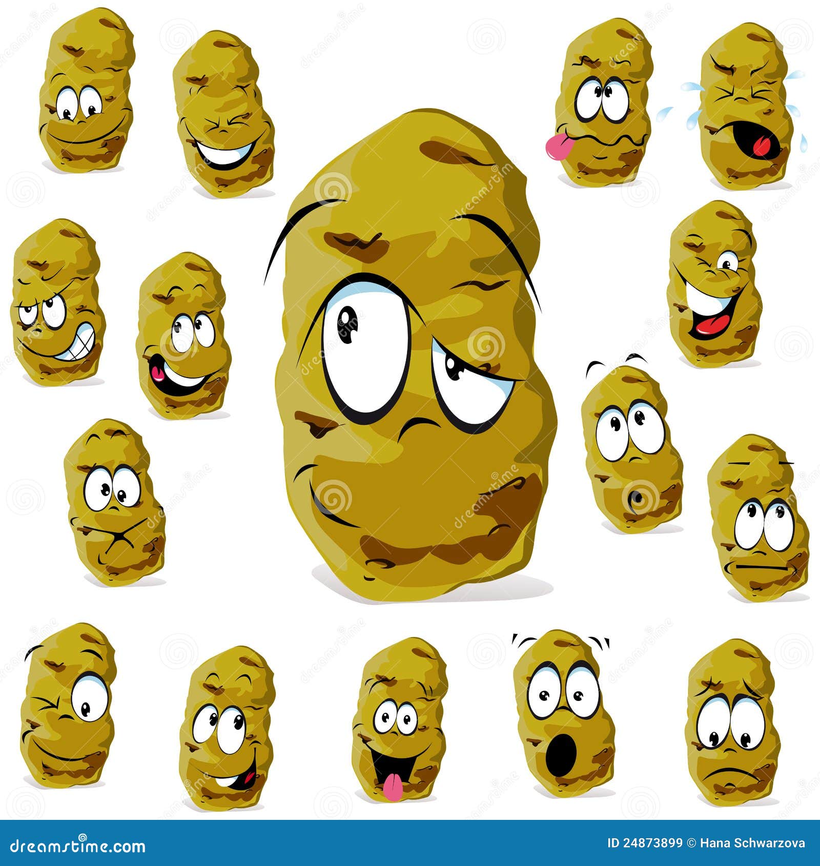 Crying Potato Cartoon Royalty-Free Illustration | CartoonDealer.com ...