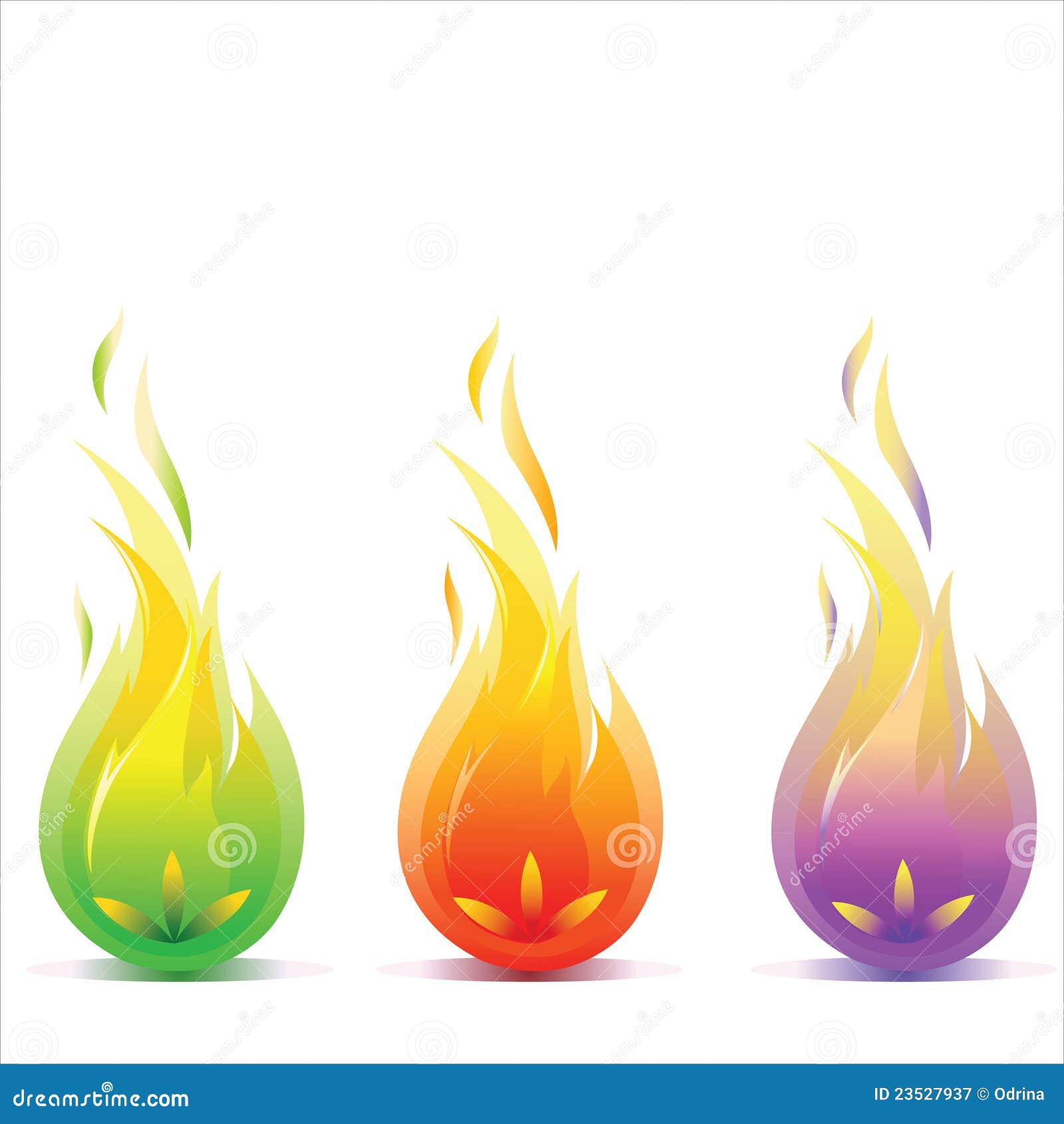 Fuoco illustrazione vettoriale. Illustrazione di arancione - 23527937