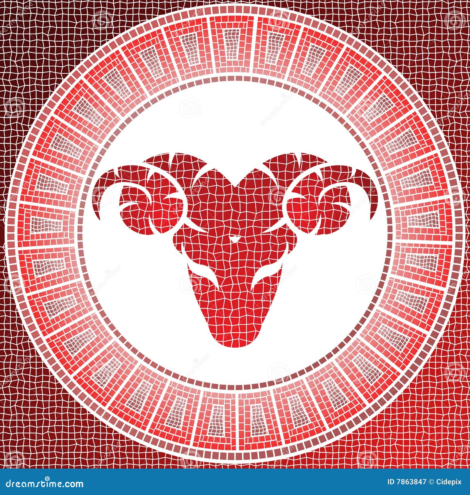 Fuoco dell'elemento: aries illustrazione vettoriale. Illustrazione di ...