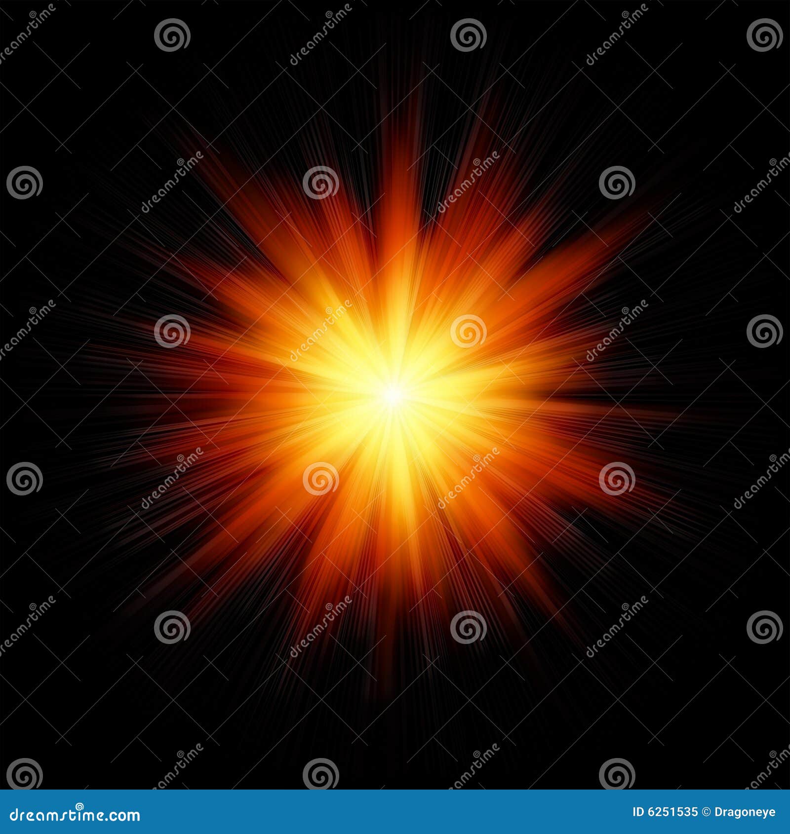 Fuoco Di Burst Della Stella Illustrazione di Stock - Illustrazione di ...