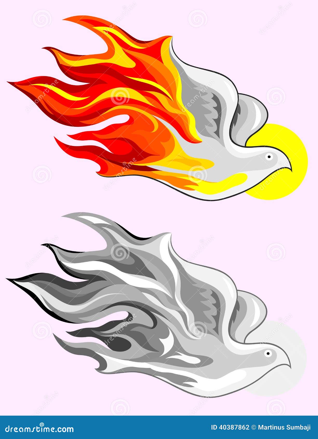 Fuoco di Spirito Santo illustrazione vettoriale. Illustrazione di ...