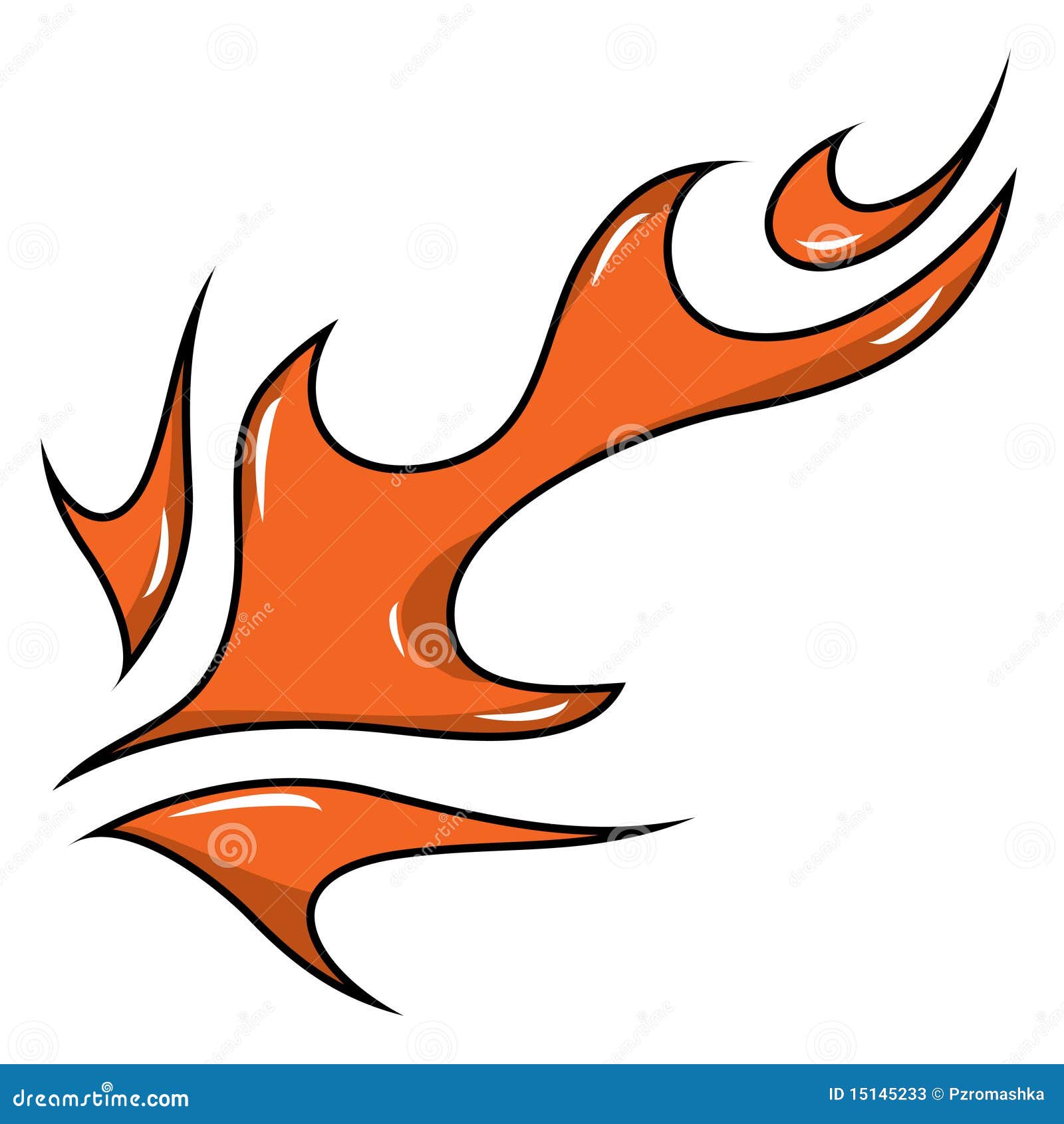 Fuoco stilizzato illustrazione vettoriale. Illustrazione di vitalità ...