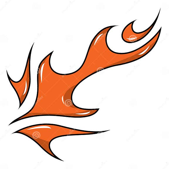 Fuoco stilizzato illustrazione vettoriale. Illustrazione di vitalità ...