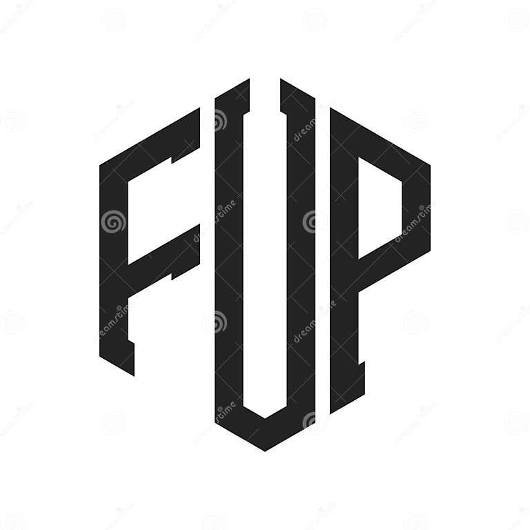 FUP Logo Design. Initial Letter FUP Monogram Logo Using Hexagon Shape ...