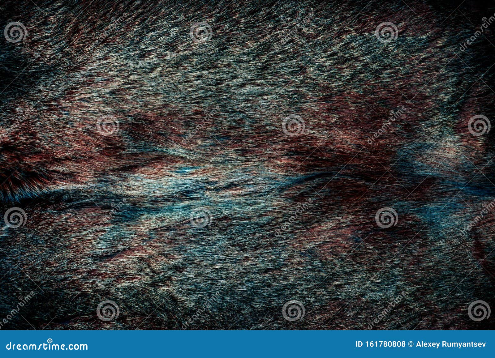 Fur Fabric Texture with Multicolor Reflections Stock Photo - Image of ...
