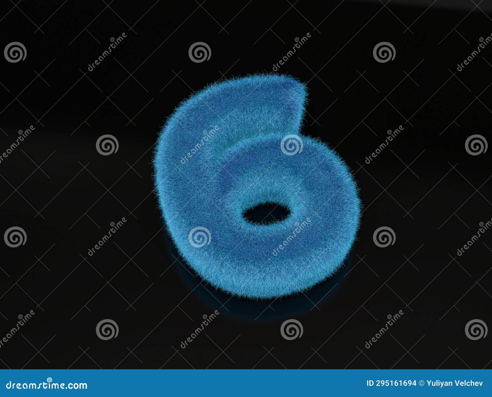 Fur number Six stock illustration. Illustration of number - 295161694