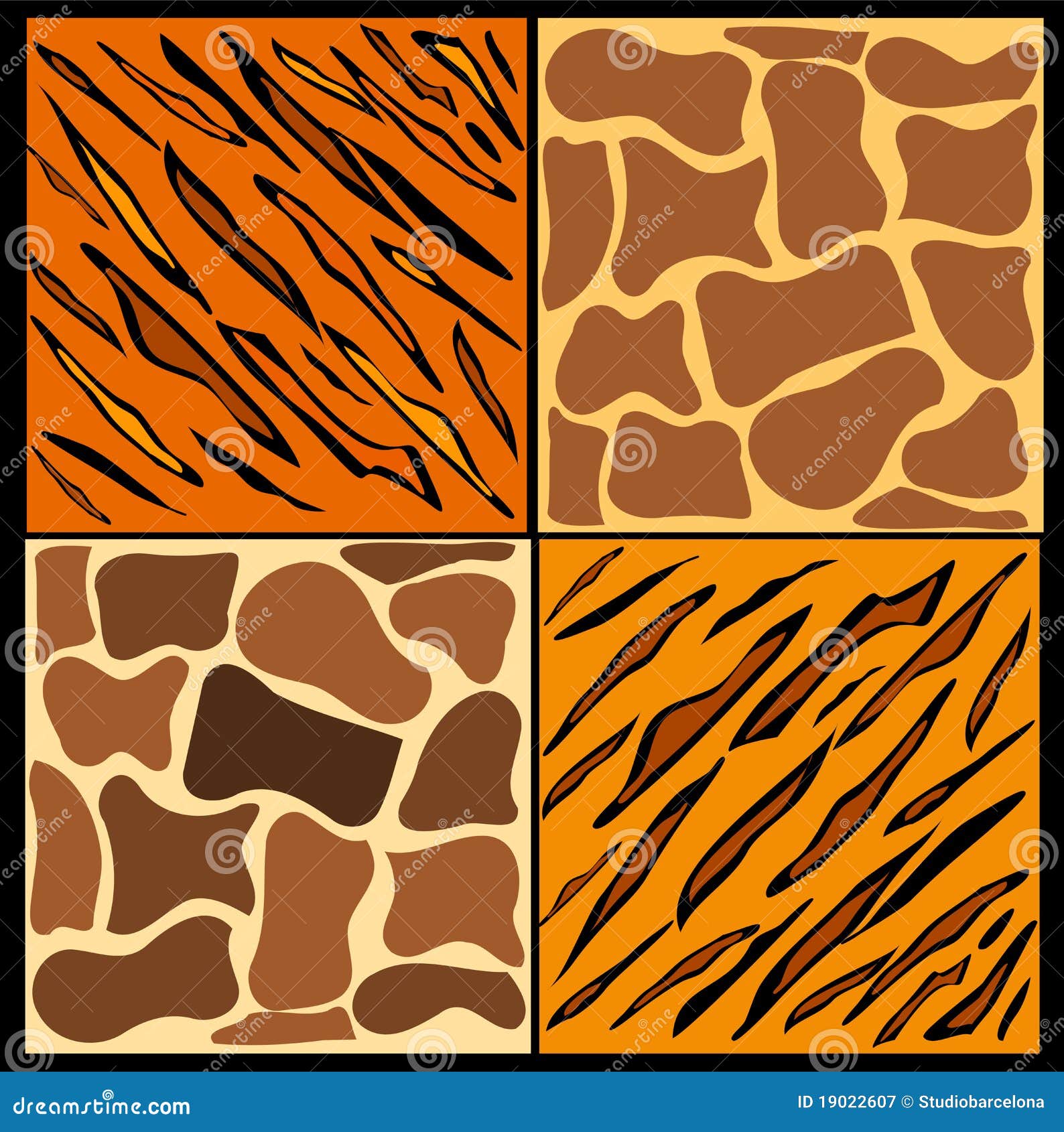 Fur pattern stock vector. Illustration of texture, print - 19022607