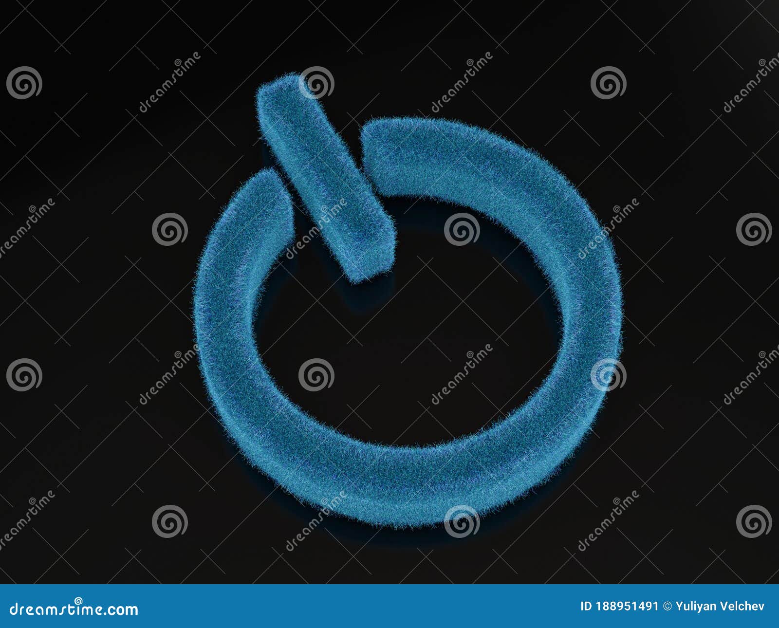 Fur power symbol stock illustration. Illustration of icon - 188951491