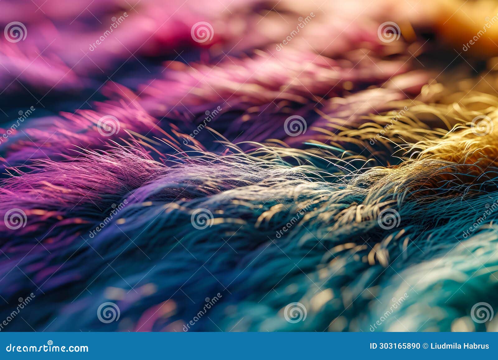 Fur Texture with Strands and Colors Stock Illustration - Illustration ...
