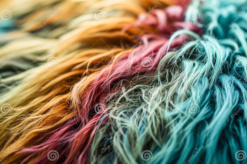 Fur Texture with Strands and Colors Stock Illustration - Illustration ...