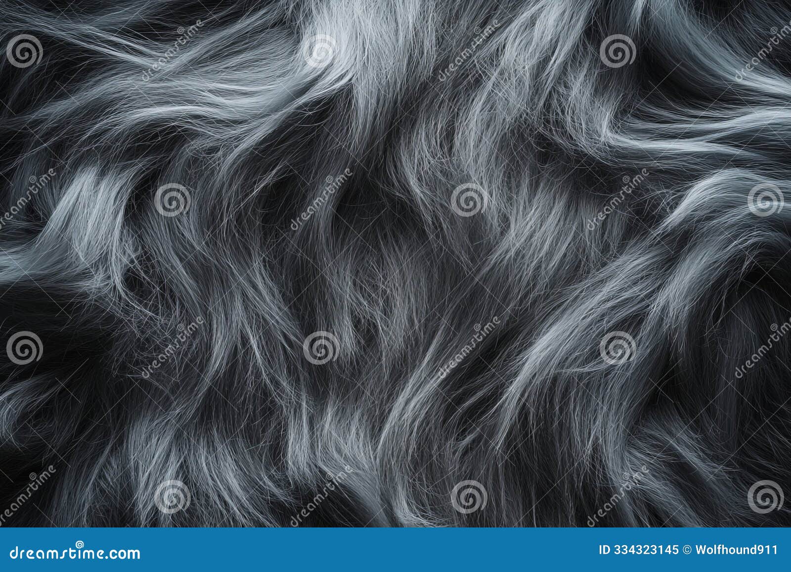 A Fur Textured Surface with Long, Flowing Strands, Featuring a Subtle ...